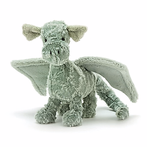 Jellycat Drake Dragon Stuffed Animal, Little, 10 inches