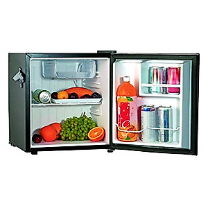 RCA 1.6 cu. ft. Retro Bar Fridge with Side Bottle Opener, Black (RFR176-BLACK)