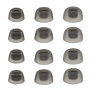 6 Pairs of Silicone Ear Buds Tips Replacement in-Ear Ear Sleeves Compatible with Jabra Elite 75t/ 65t/ Active/Sport Evolve Wireless Headphones S M L