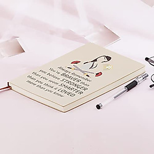 Mulan Gifts for Women Girls Always Remember You’re Braver Than You Believe Leather Notebook Mulan Fans Lover Gifts Cosplay Movie Lover Gifts Birthday Graduation Gifts for Daughter (mulan)
