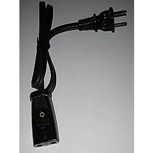 2pin Power Cord for Presto Coffee Percolator Models 02811 0281101 0281102 0281104 0281105, Black
