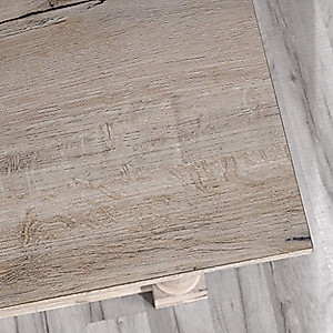 Sauder Palladia Desk with Hutch, L: 59.488" x W: 23.543" x H: 56.496", Split Oak Finish