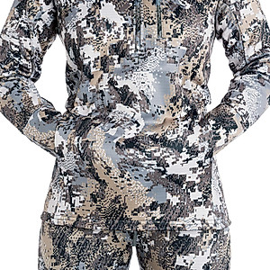 SITKA Gear Women's Fanatic Breathable Next-to-Skin Fleece Hunting Hoody, Optifade Elevated Il, Large