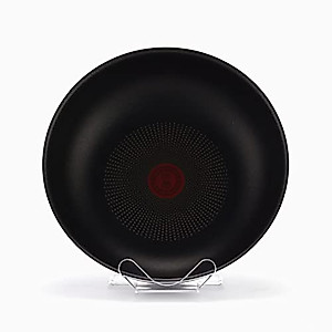 T-fal L43719 Frying Pan, With Removable Handle, 11.0 inches (28 cm), Deep Wok, Gas Flame Compatible, Ingenio Neo Royal Blue Intence Wok Pan, Non-Stick, Blue