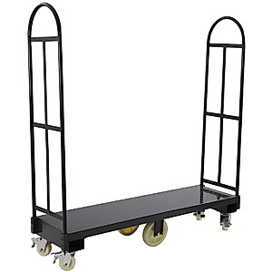 64.6x15.7inch Narrow Aisle U-Boat Platform Truck Dolly with 6 Wheels Hand Truck Dolly 2000 Lbs Capacity Heavy Duty