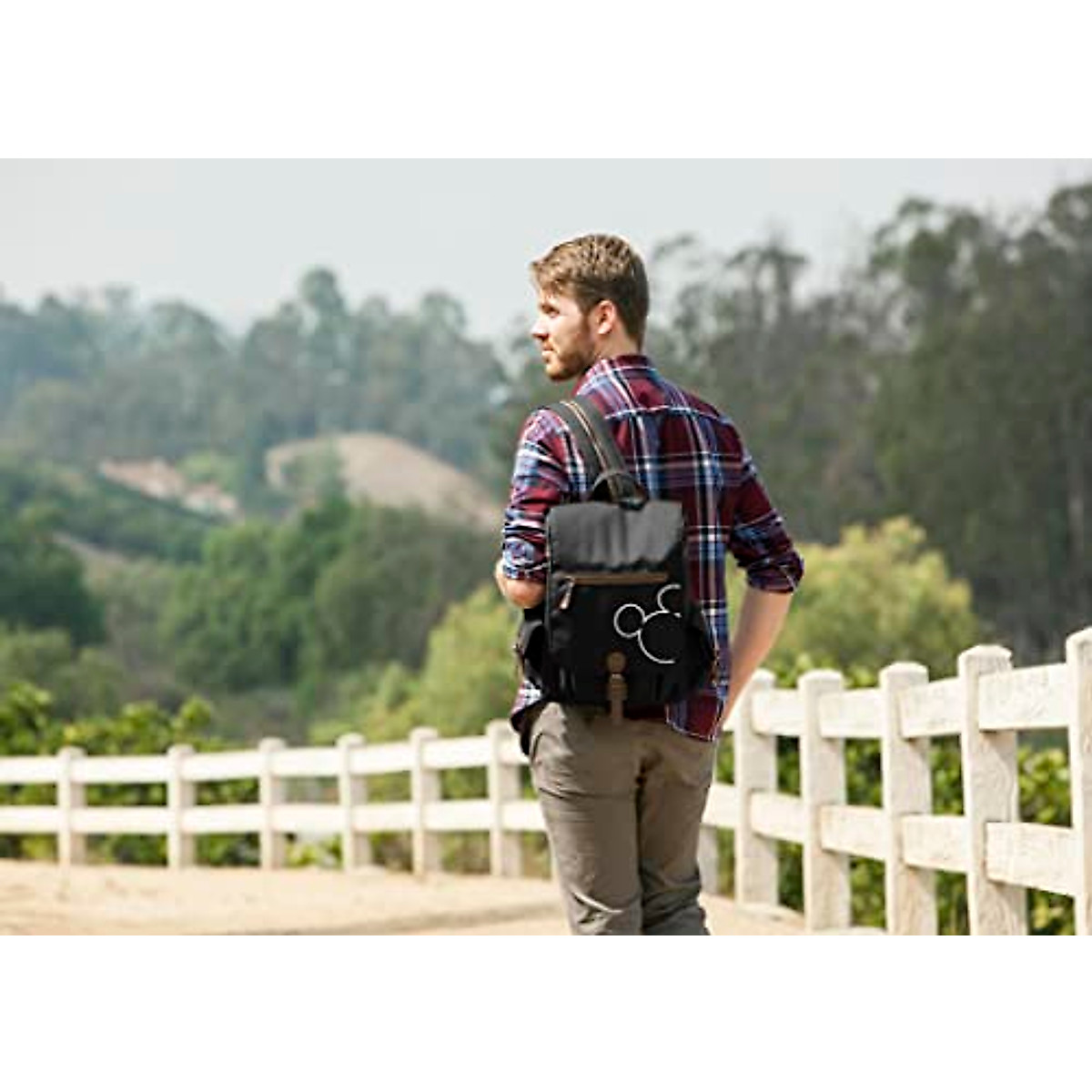 Disney Mickey Mouse Moreno 3-Bottle Beverage & Cheese Tote - Beverage Tote Bag - Gift for Beverage Lovers, (Black)