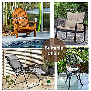 FDW Patio Furniture Covers Outdoor Patio Table Chair Sets Covers BBQ Grill Gas Grill Cover 600 * 300D Polyester Fabric Resistant UV Resistant Waterproof Dust Proof Garden, Khaki (36x41x41 Inches)