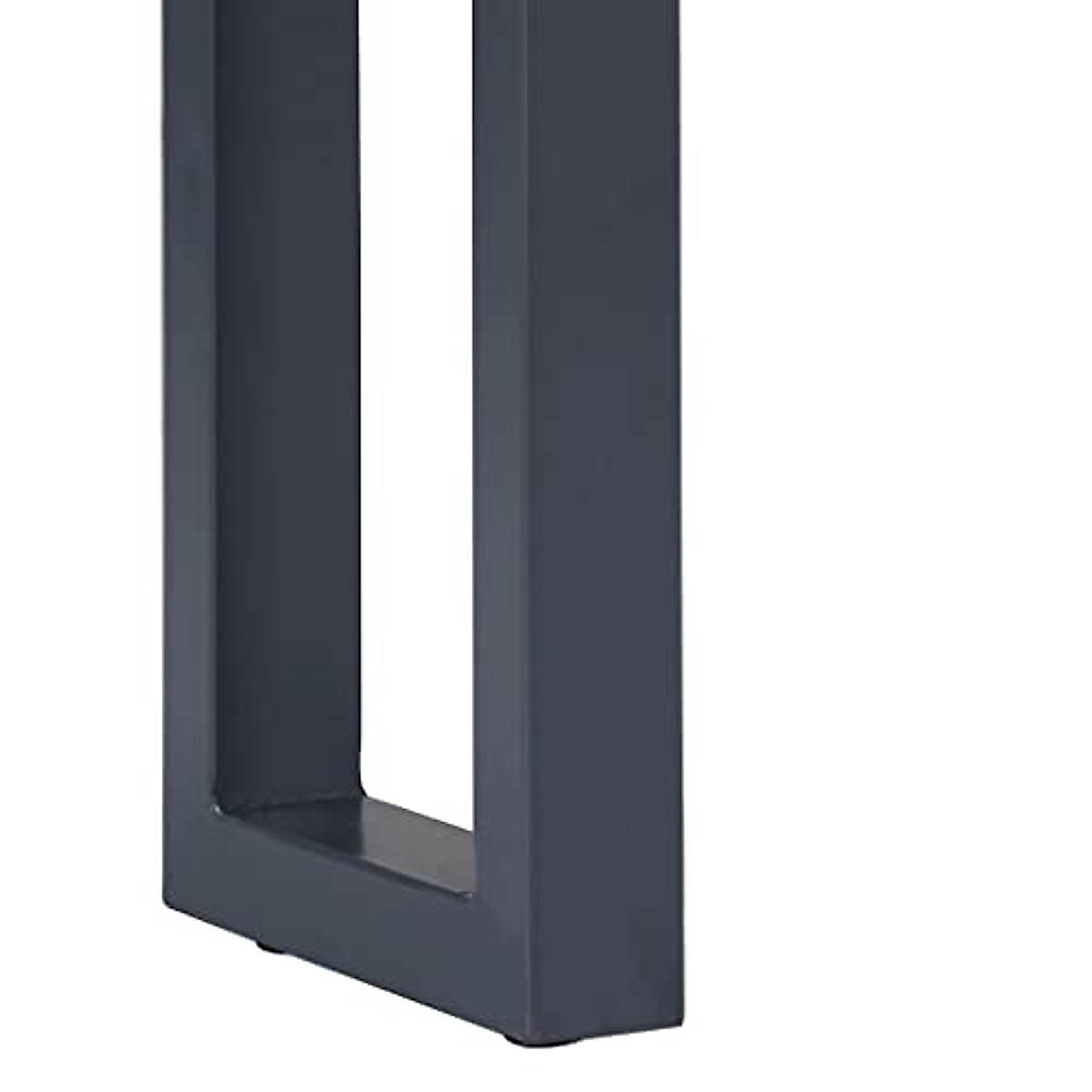 QJBSAVVA Console Table Gray 45.3"x13.8"x29.9" Solid Acacia Wood and Iron,Garden Tables Bedside Table Hallway Tables Entry Tables Suitable for Home, Office, Bedroom, Meeting Room