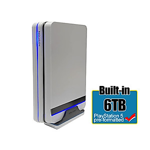 Avolusion PRO-X 3TB USB 3.0 External Gaming Hard Drive for PS5/PS4 Game Console (White) (Renewed)