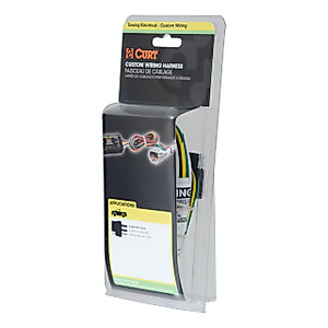 CURT 56046 Vehicle-Side Custom 4-Pin Trailer Wiring Harness, Fits Select Chevrolet Impala