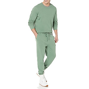 Amazon Essentials men's Crewneck Sweatshirt, Lightweight Long-Sleeve French Terry, Sage Green, X-Large, (Available in Big & Tall)