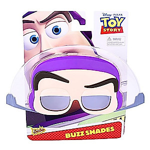 Costume Sunglasses Toy Story Buzz Light Year Sun-Staches Party Favors UV400, Purple, 8"