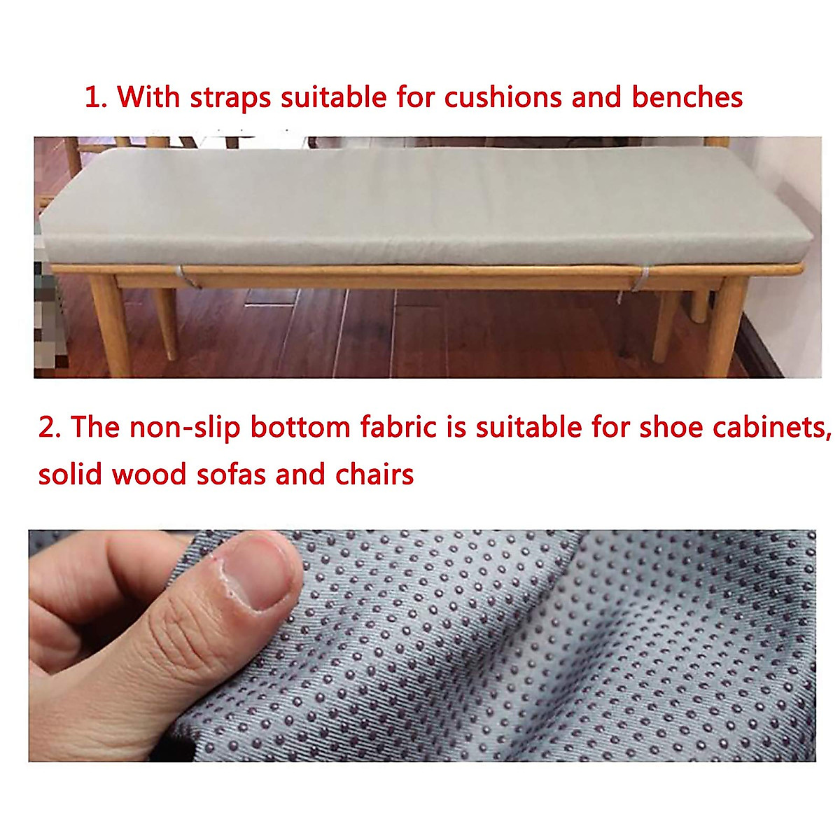 wangk Seat Cushions Bench Seat Cushion Elastic Thicken Dining Chair Pads,Thick Upholstery Quilted Cushion Floor Cushion