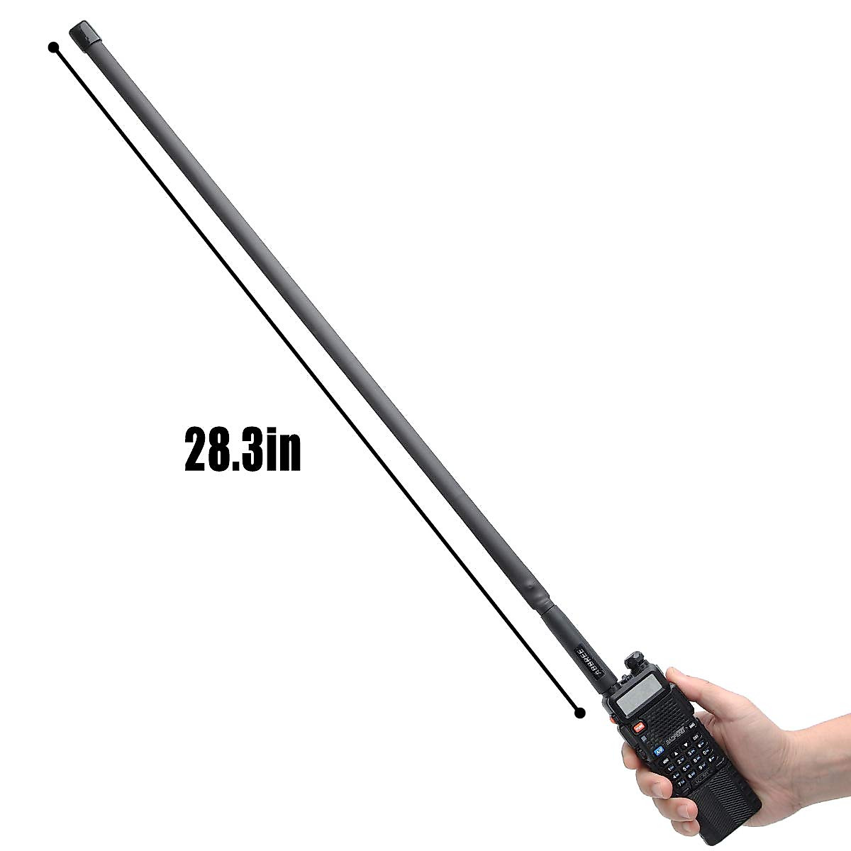 29-inch Ham Radio Antenna 2-Pack VHF UHF SMA Female CS Tactical Foldable Antenna for Baofeng UV-5R BF-F8HP Retevis RT22 RT21 RT68 H-777 Arcshell AR-5 Handheld Ham Radio