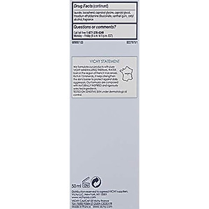 Vichy Aqualia Thermal UV Daily Moisturizer with SPF 30, Moisturizer with Sunscreen for Face with Niacinamide, Oil Free Sunscreen, Moisturizing Face Lotion with SPF, Sheer Finish Sun Protection