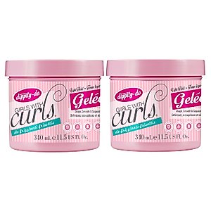 Dippity Do Girls with Curls Light Hold Gelee - Shape, Smoothe & Separate Your Curls - Formulated with Aloe, Vitamin E & Wheat Protein for Frizz-Free & Never Crunchy Curls - 340 mL/11.5 fl oz - 2 Pack
