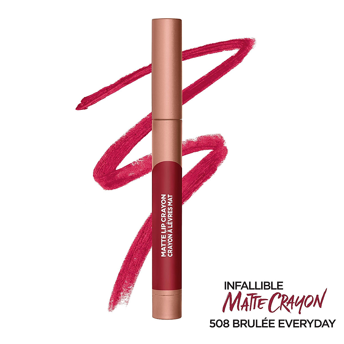 L’Oréal Paris Infallible Matte Lip Crayon, Brulee Everyday (Packaging May Vary)