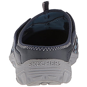 Skechers Women's Reggae Fest-Marlin-Fisherman Open Back Mule Relaxed Fit & A/C Memory Foam Water Shoe, Navy, 9 M US