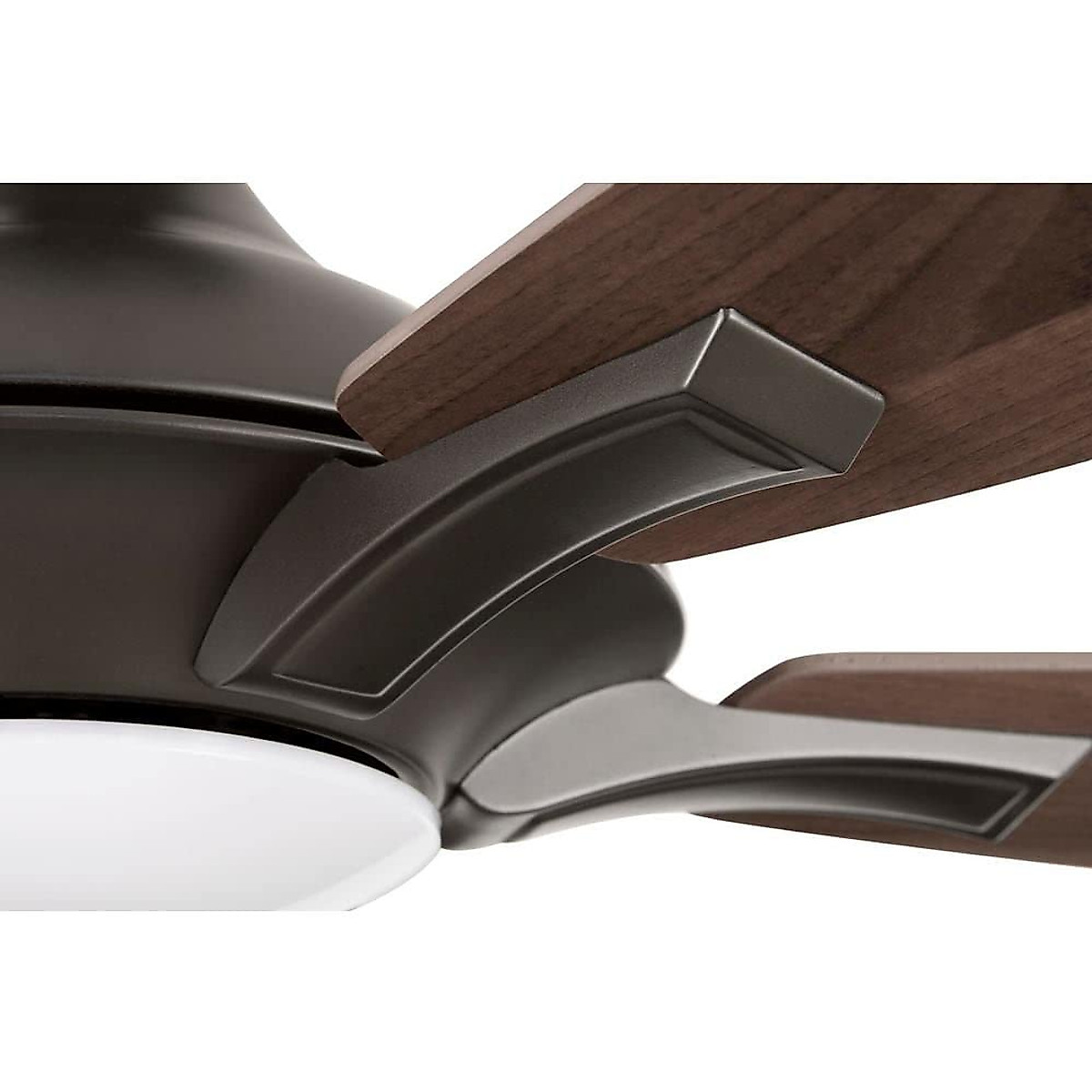 Petersford 56 in. Integrated LED Indoor Oil Rubbed Bronze Ceiling Fan with Light Kit and Remote Control