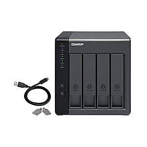 QNAP TR-004 4 Bay USB Type-C Direct Attached Storage (DAS) with Hardware RAID (Diskless)