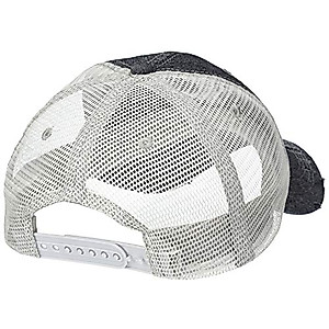 Cocomo Soul Womens Ball Mom Hat | Baseball Mom Softball Mom Hat | Baseball Softball Mom Cap | Half Baseball Half Softball Hat 402 Dark Grey