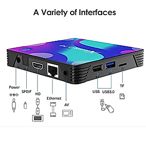 Android TV Box Android 11,4GB 128GB RK3318 4K TV Box,2.4G 5.8G WiFi Bluetooth 4.1 with Wireless Keyboard,4K Video TV Box (4GB 128GB)