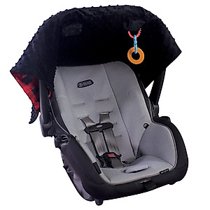 Hudson Baby Unisex Baby Reversible Car Seat and Stroller Canopy, Buffalo Plaid, One Size