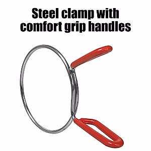 Peachtree Woodworking 4 inch EZ-Release Hose Clamp for Dust Collection Hoses 6PK