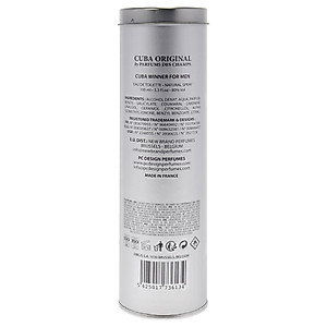 Cuba Winner Eau de Toilette Spray for Men, Multi color, 3.3 Ounce, 100 Ml