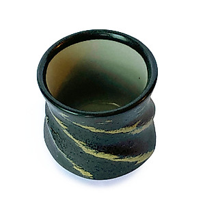 Twisted Design Japanese MINO-YAKI YUNOMI, Japanese Tea Cup. For your Asian Tea Time. Enjoy Green Tea, Black Tea and Coffee. Made in Japan