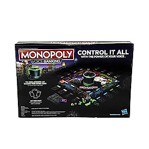 Monopoly Voice Banking Electronic Family Board Game for Ages 8 & Up