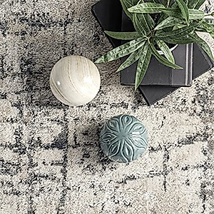 nuLOOM Aly Modern Abstract Area Rug, 9x12, Beige