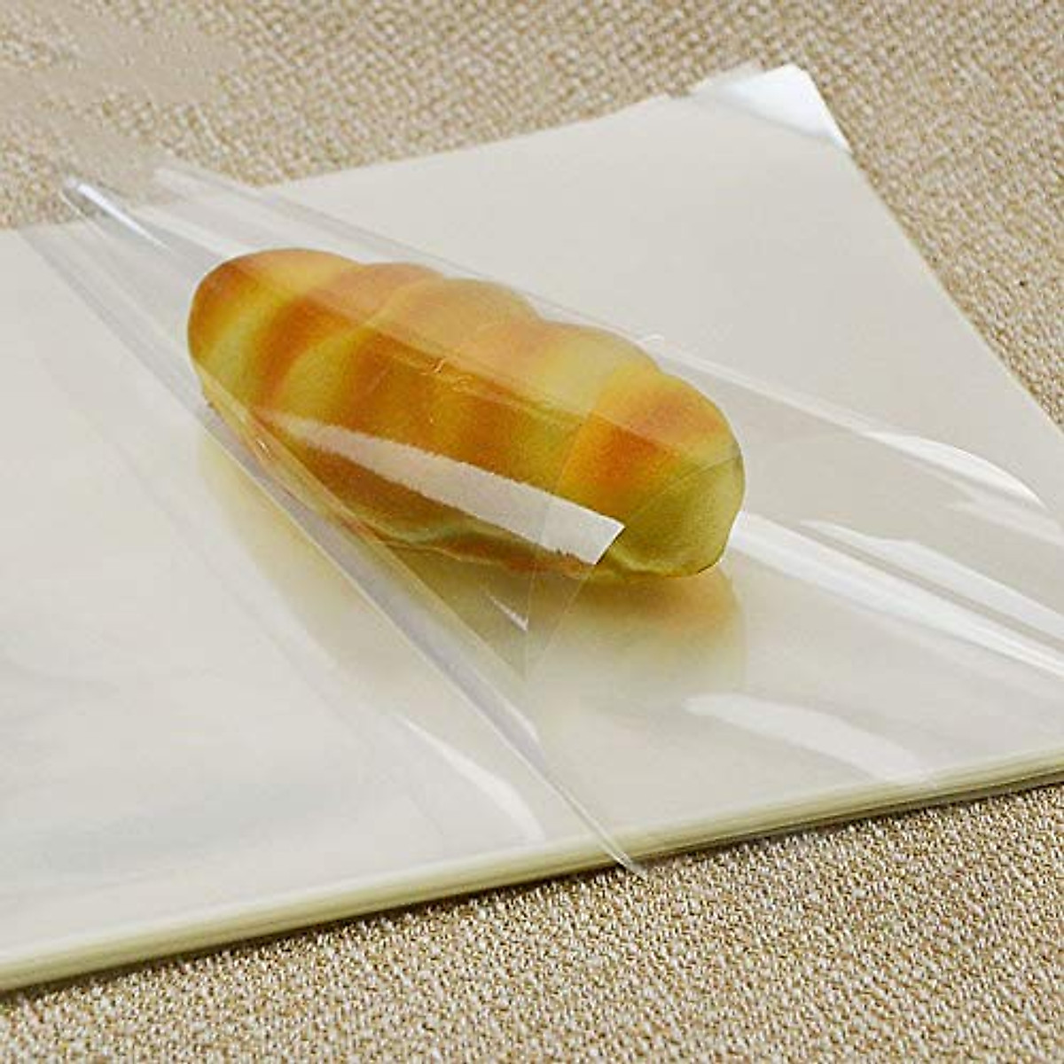 Cellophane Packaging Sheets, 300 PCS 11.8x11.8inch Cellophane Paper Sheet for Bread Cakes Desserts, Cellophane Wrap Packaging Convenient for Store Take-away Pastry by FUNZON FH031 (300 Pcs)