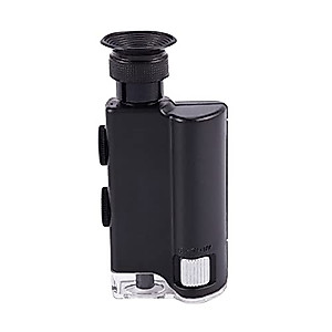 Lab Microscope Equipment Portable 200X-240X Zoom Microscope Pocket Handheld Led Magnifier Microscope Microscope Accessories