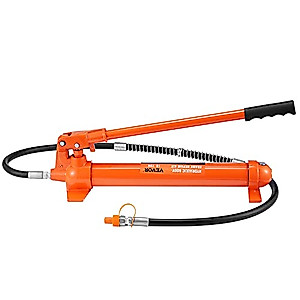 VEVOR 10 Ton Porta Power Kit, Hydraulic Ram with Pump, 4.6 ft/1.4 m Oil Hose Car Jack Ram, Auto Body Frame Repair Tool with Storage Case for Automotive, Garage, Heavy Equipment, Mechanic (22046 LBS)