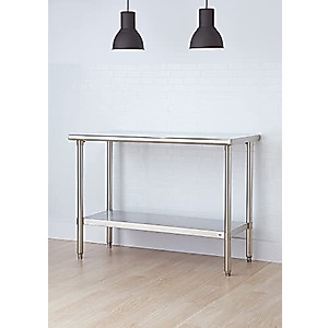 TRINITY EcoStorage NSF, 48-Inch Stainless Steel Utility Table,
