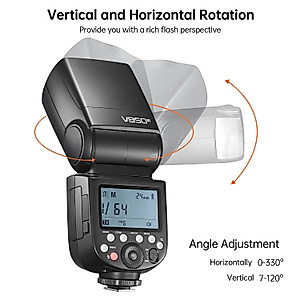 GODOX V850III Camera Flash, GN60 2.4G 1/8000s HSS Speedlight with 2600mAh Li-ion Battery, 1.5s Recycle time Compatible for Canon,Nikon,Pentax,Olympus,Fuji, etc. for Wedding Portrait Studio Photography