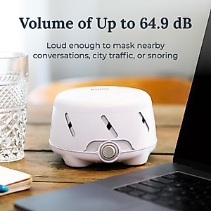 Yogasleep Dohm UNO White Noise Machine with Real Fan Inside, Adjustable Tone, Non-Looping Sound, Sleep Aid & Noise Canceling For Adults & Baby, Office Privacy, Registry Gift, Travel & Home Essential