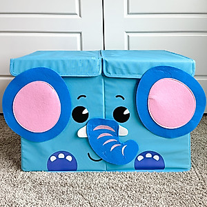 QUOKKA Toy Storage Box Elephant, Toy Storage Box Koala & Toy Storage Box Turtle Playroom Organizers