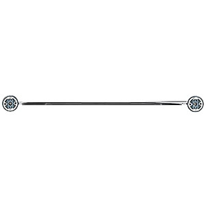 Grohe 40802001 Essentials Metal 7.28-in. Double Towel-Rail, 26.182 x 4.725 x 2.363, Starlight Chrome