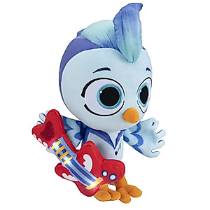 Do, Re & Mi Deluxe Feature Plush - 10-Inch ‘Mi’ The Blue Jay Plush with Lights and Sounds, with Attached Guitar - Amazon Exclusive