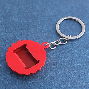 Red Nuka Cola Cap Bottle Opener Keychain, Game Fans Gifts, Nuka Cola Merchandise