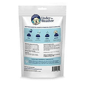 Under the Weather Bland Diet for Dogs | Easy to Digest for Sick Dogs | Contains Electrolytes, Gluten-Free, All Natural | Freeze-Dried 100% Human Grade Meats | 1 Pack - Chicken, Rice - 6oz
