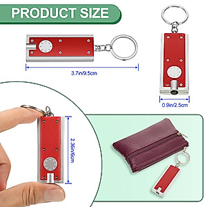 32 Pieces Powerful LED Keychain Lights, Assorted Colors Keychain Flashlight, Bright Key Ring Flashlight, Portable Key Chain Flash Light for Emergency Camping Outdoor Activity Equipment Party