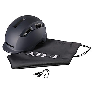 Adult Men Women Bike Helmet with Integrated Taillight for Urban Commuter Cycling Scooter E-Bike Skateboard