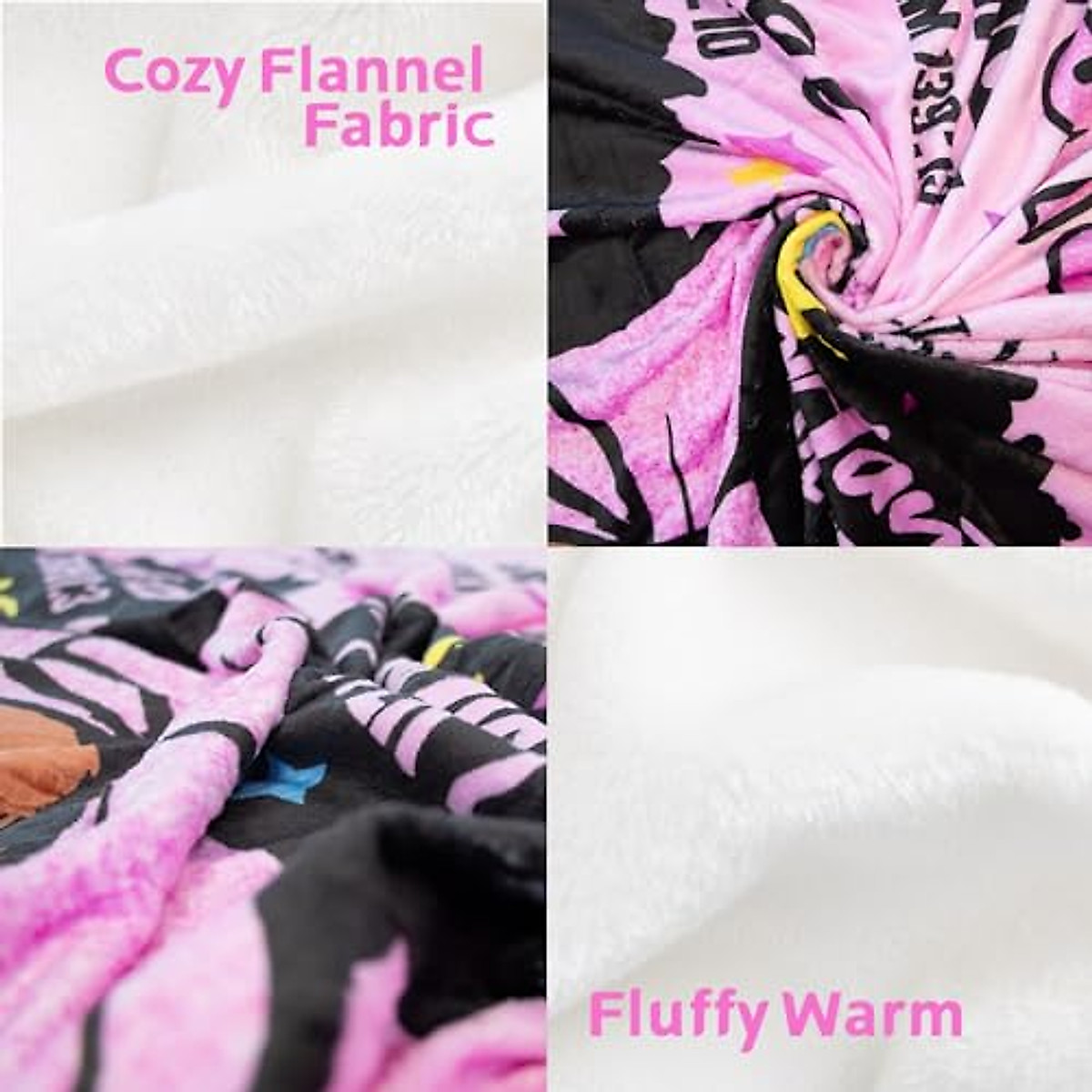 OIIJZzy African American Black Girl Blanket for Kids, Black Girl Magic Blanket for Baby Toddler, Afro Princess Throw Blanket for Sofa Bedroom Birthday Gift Decor 60"x50"