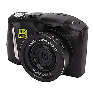 Zunate 2022 New CD‑R3 4K Digital Camera for Beginners/Kids, 48MP HD Video Camera with 16X Digital Zoom/ 3.2inch Screen,1500mAh Rechargeable Battery