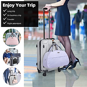 Exshoiu Luggage Hook Strap, J Hook for Luggage Strap Flight Attendant with Hands Free, Adjustable Travel Luggage Straps for Add a Bag Hook