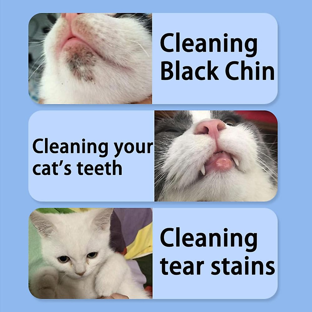 Cat Chin Brush,Cat Chin Cleaner,Finger Brush Silicone Pet Toothbrush,Cat Finger Toothbrush for Pet Dental Care, Finger Brushes Suitable for Puppies and Cats,Dog Toothbrush Finger (B-2PC)