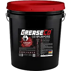 General Purpose Lithium Grease Pail | Tractor | Trailer Axle | Farm Jack | Winch | Motorcycle | Mower | Precast Concrete | Bearing | Garage Door | RV ATV | Amber | 35 LB Bucket | NLGI 2 | GenPurpose